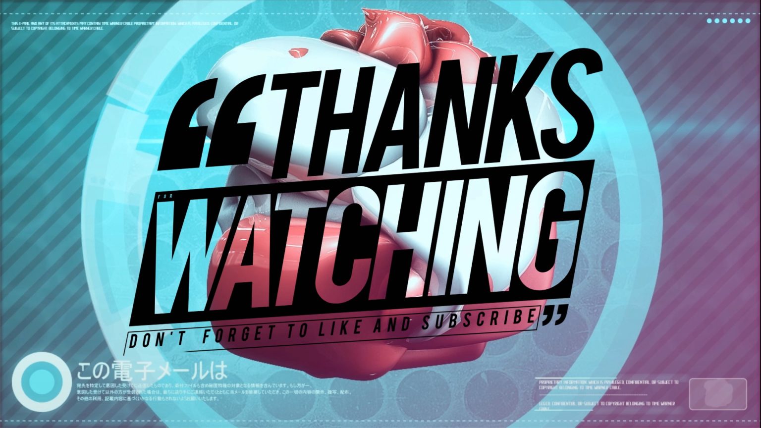 Free 2D Outro Template #20 Endscreen No Text – RKMFX