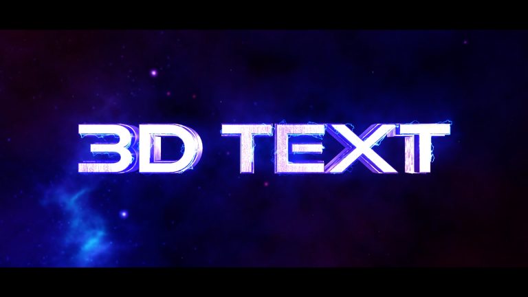 Electric 3D Intro Reveal After Effects Animation Template Free Download ...